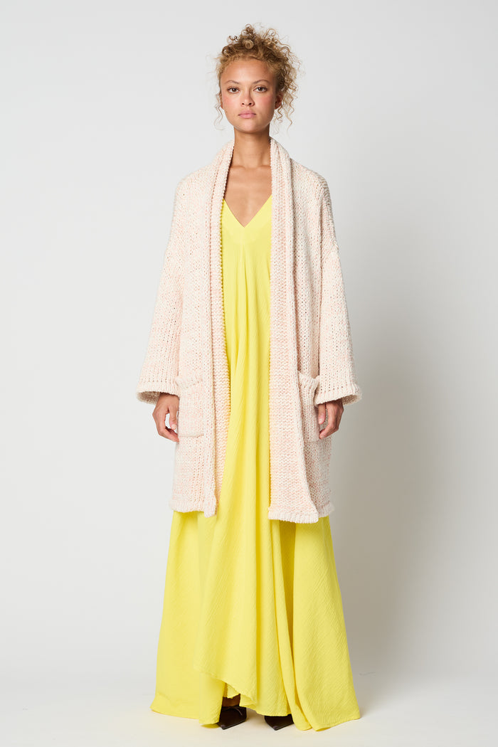 HAORI COAT IN TEXTURE LOOSE COTTON at Atelier Delphine