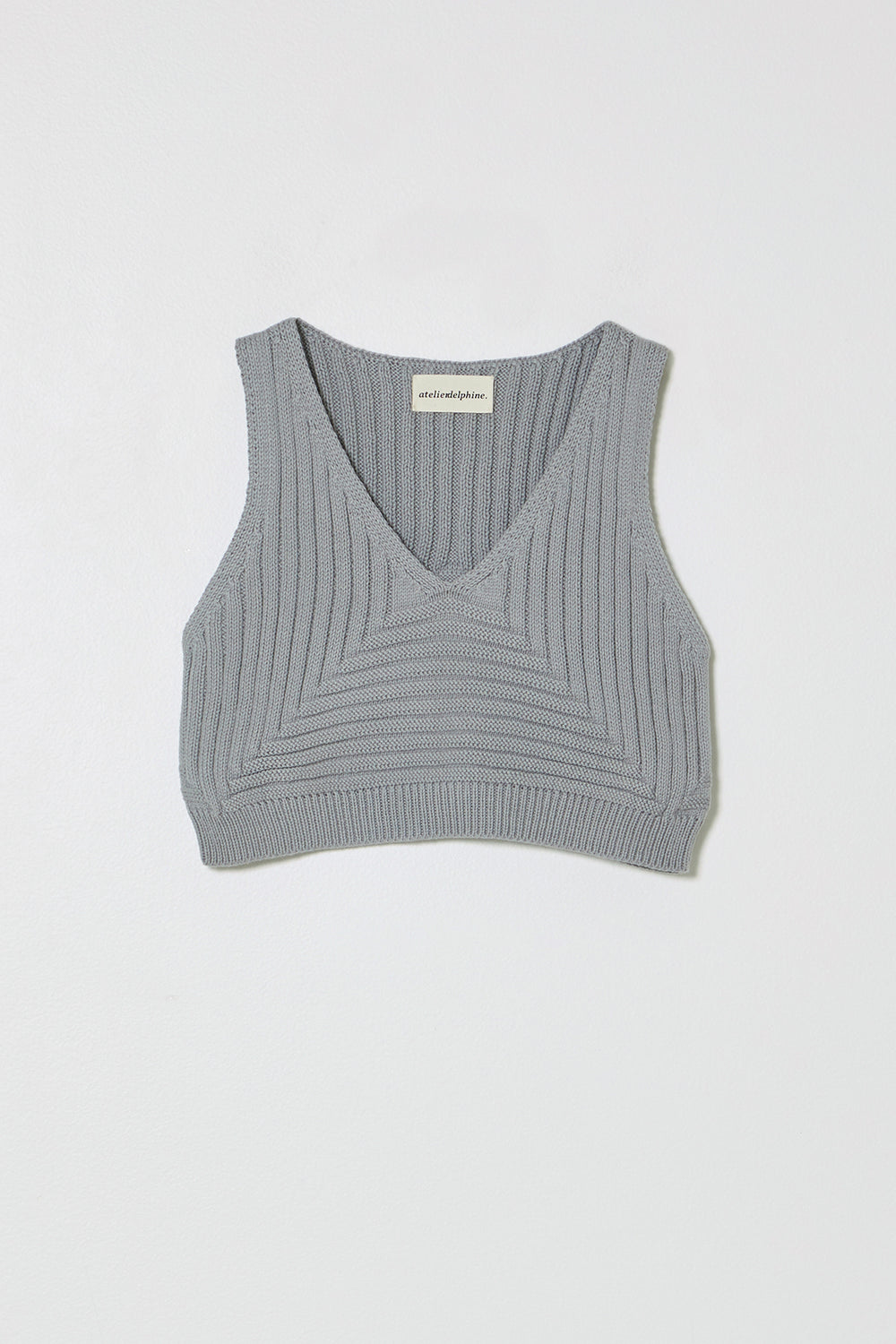 CROPPED RIB TOP at Atelier Delphine